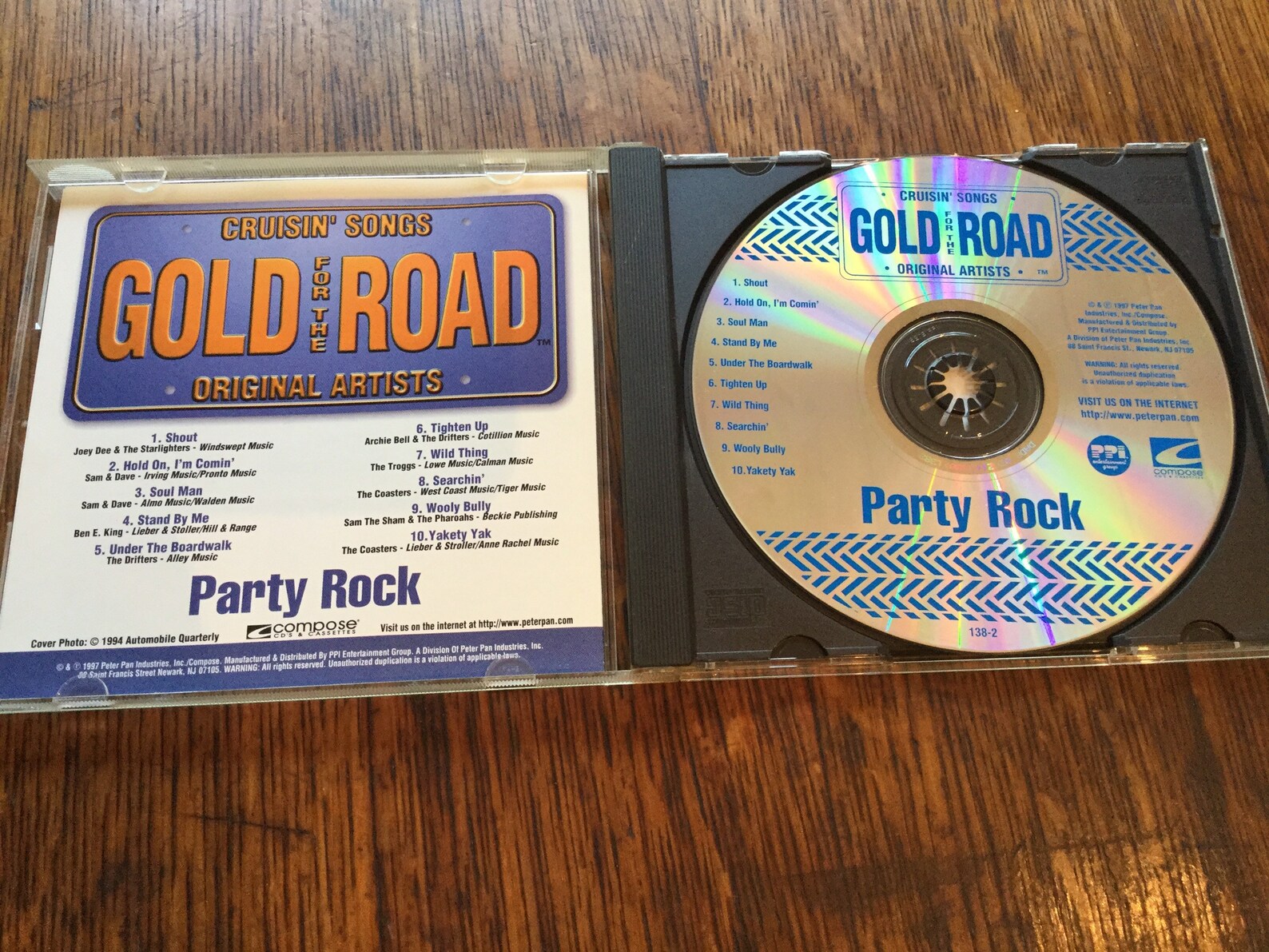 Gold for the Road Party Rock CD 1997 Peter Pan Ind. Records - Etsy