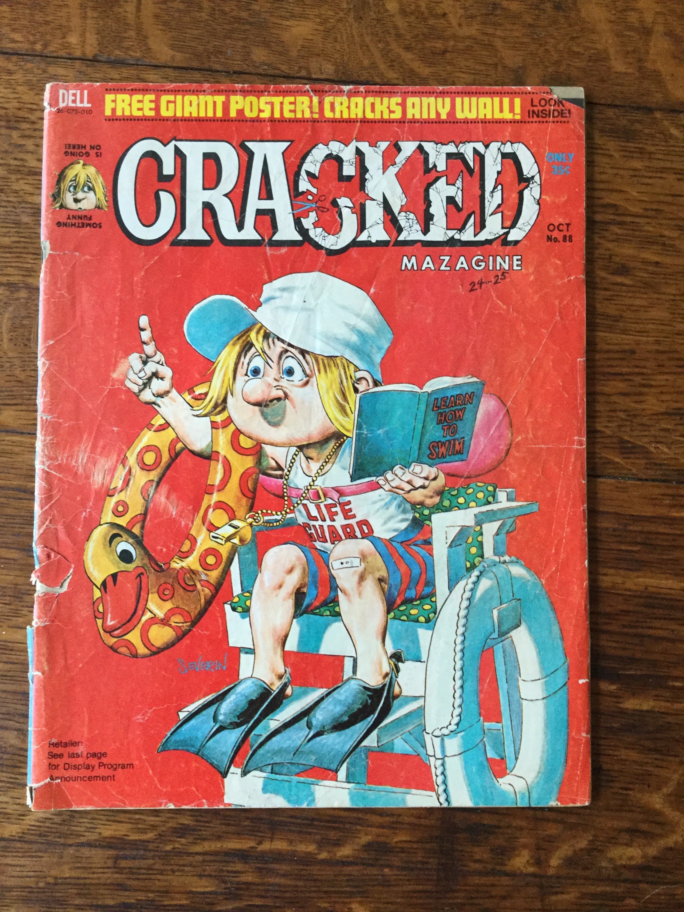 Cracked Magazine 88 Oct. 1970 Dell / Major Magazines - Etsy UK