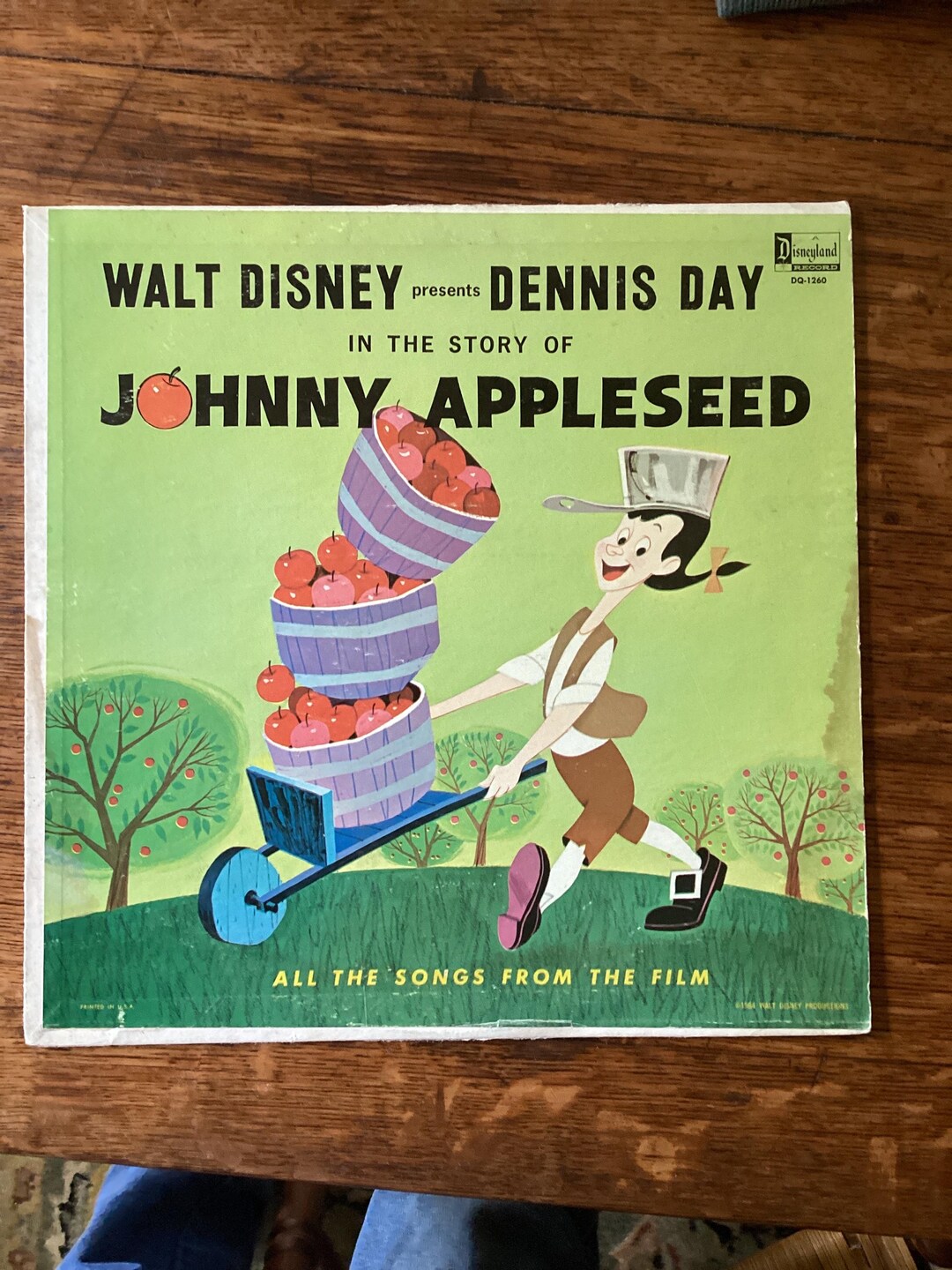 Walt Disney Presents Dennis Day- the Story of Johnny Appleseed - Vinyl ...