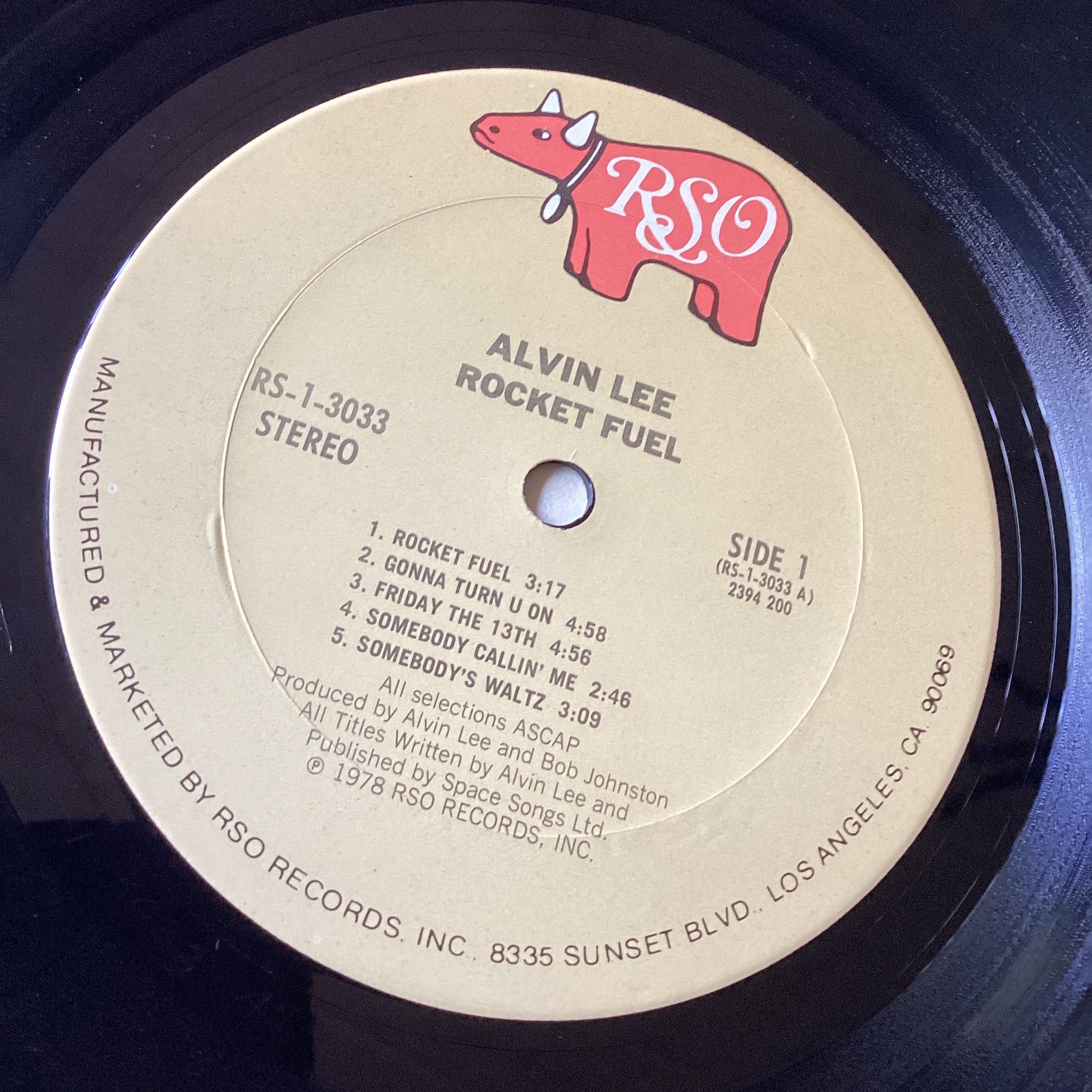 Alvin Lee - Rocket Fuel - Ten Years Later - Stereo Vinyl Lp 1978 RSO ...