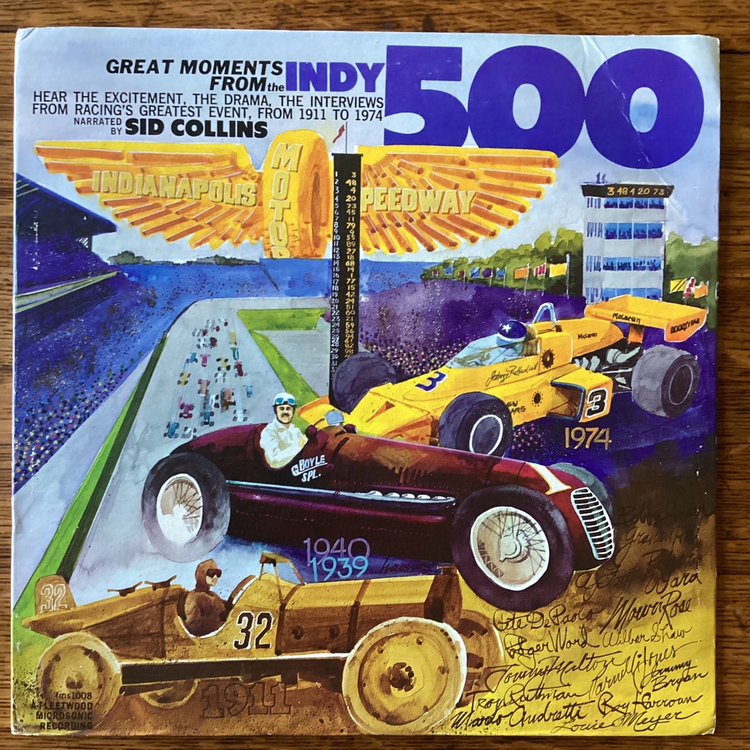 Great Moments From the Indy 500 1911 to 1974 Vinyl Gatefold Lp 1974 ...