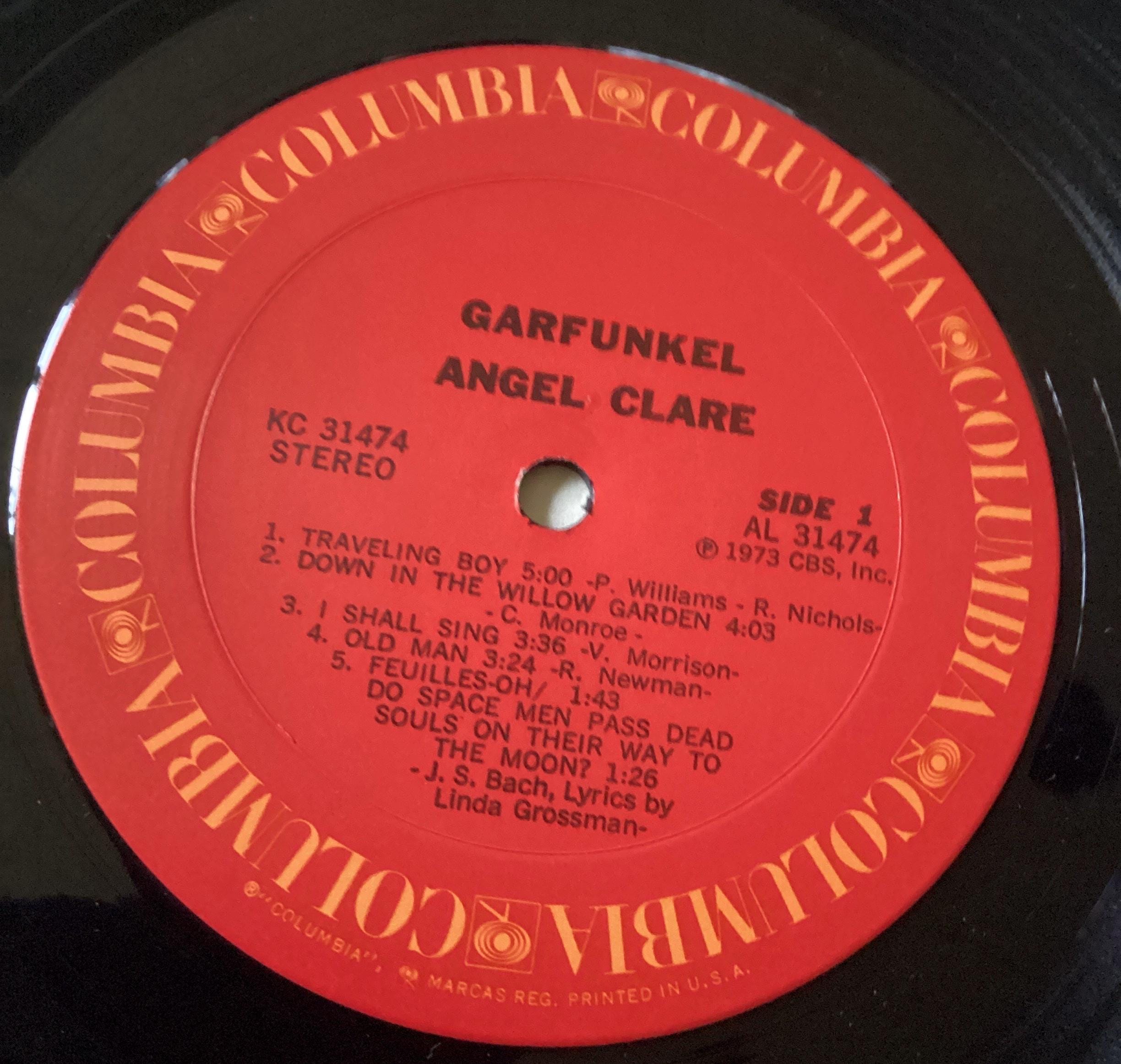 Art Garfunkel - Angel Clare - Stereo Vinyl LP 1973 Columbia Records KC ...