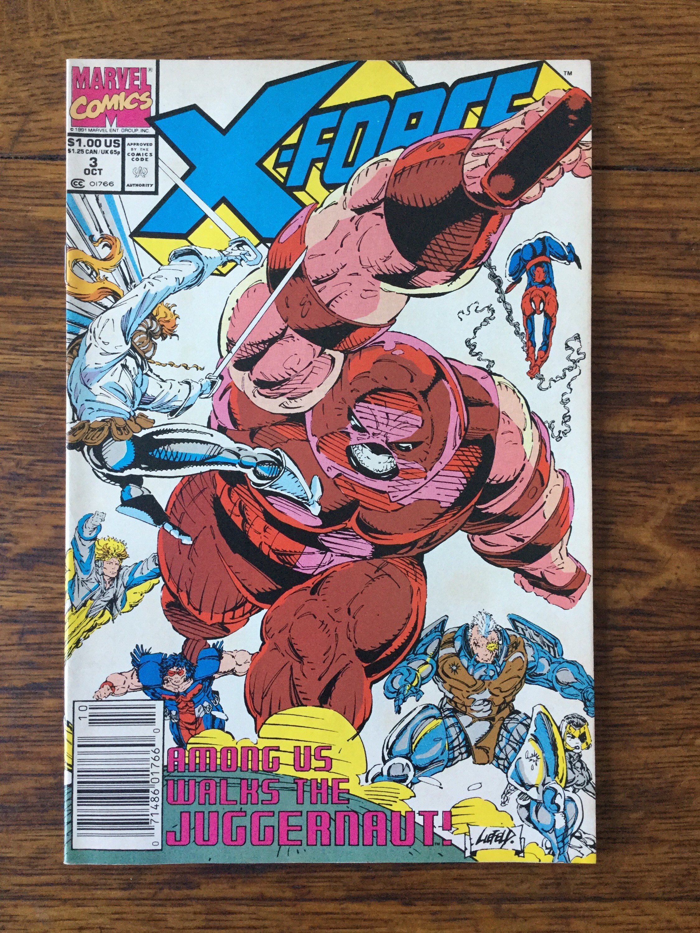 X-force 3 Oct. 1991 Marvel Comics W/ Juggernaut | Etsy