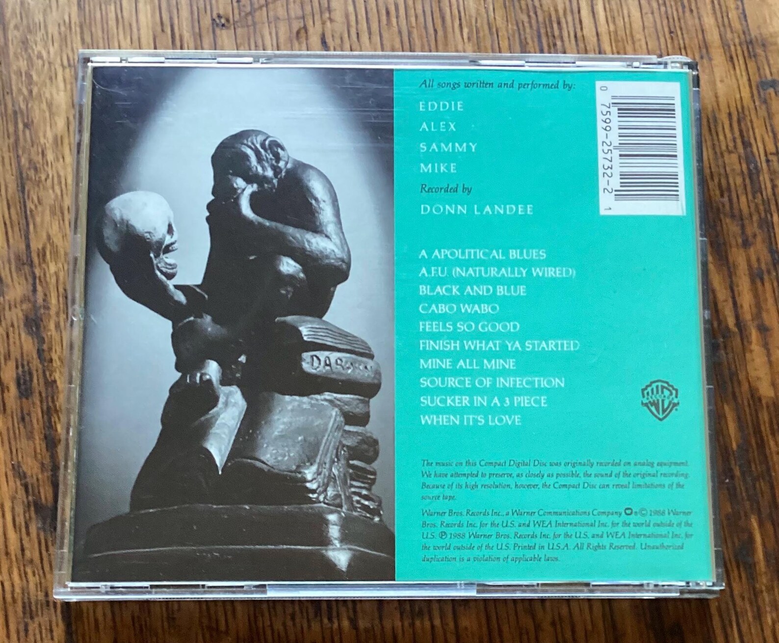 Van Halen - OU812 - CD - 1988 WB Records 9 25732-2 - Etsy