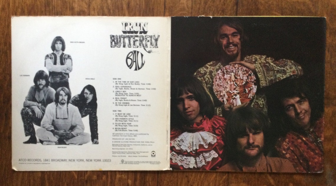 Iron Butterfly Ball Stereo Vinyl Unipak LP 1969 Atco Records SD 33 280 ...