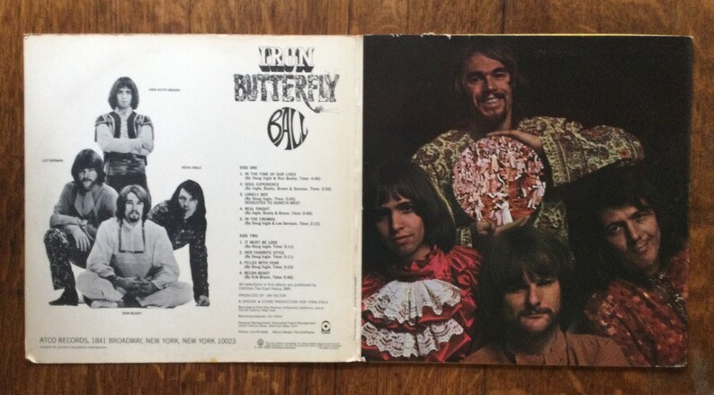 Iron Butterfly Ball Stereo Vinyl Unipak LP 1969 Atco Records SD 33 280 ...