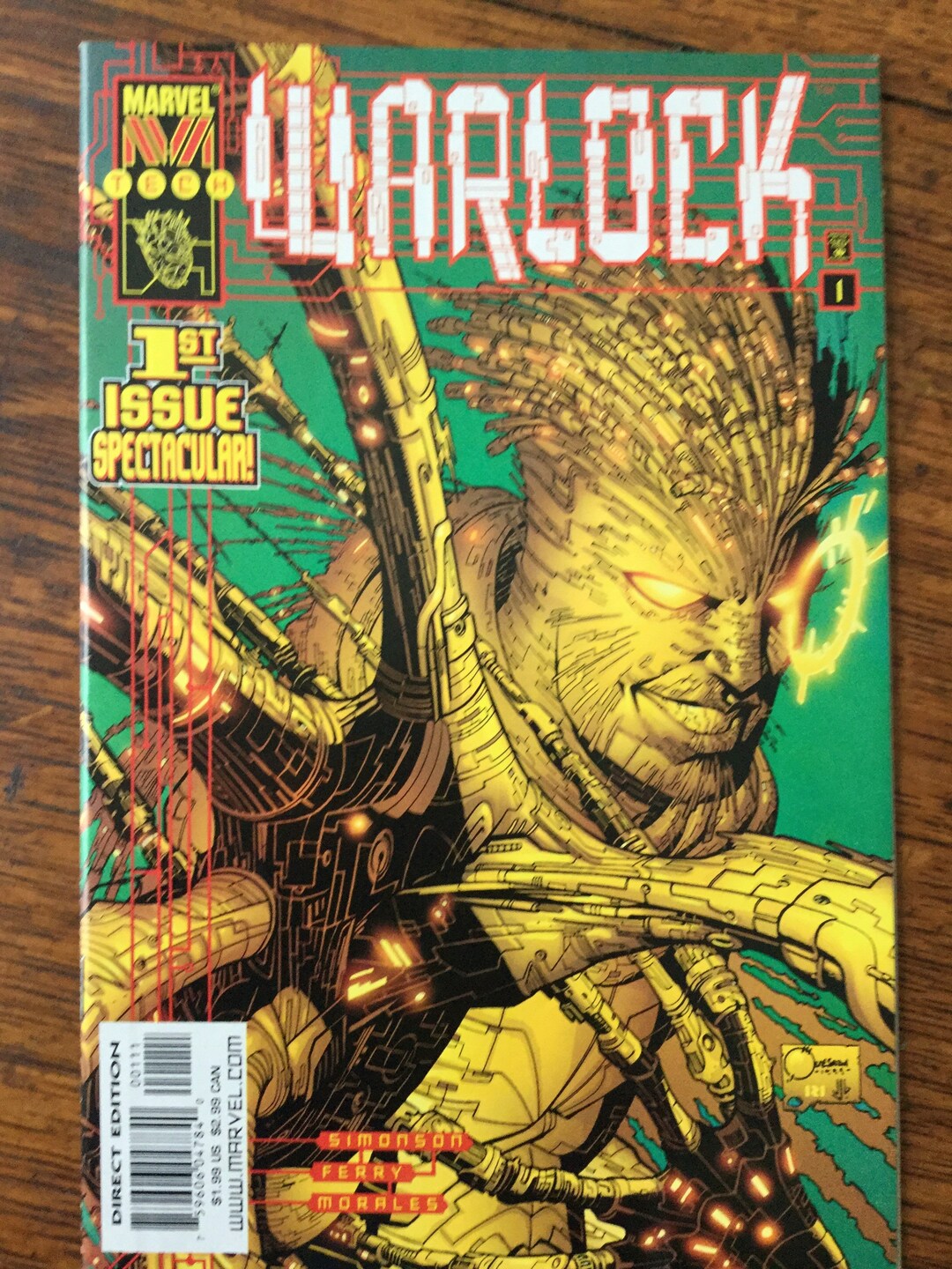 Warlock Vol. 1 1 Oct. 1999 Marvel Tech Comics - Etsy Hong Kong