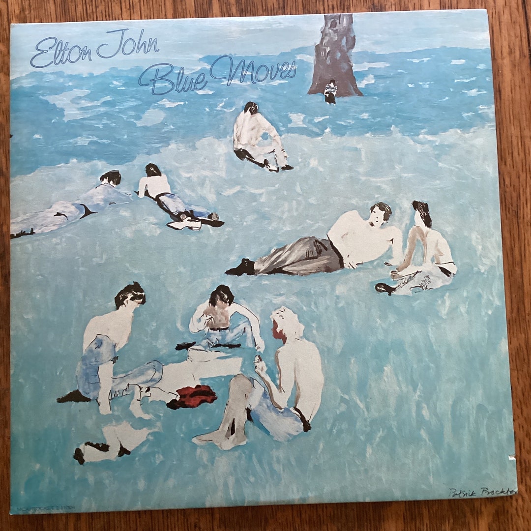 Elton John Blue Moves Stereo Double Vinyl LP 1976 MCA Records MCA2 ...