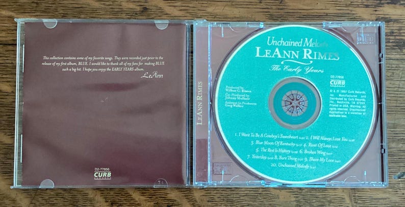 Leann Rimes - Unchained Melody/the Early Years - CD - 1997 Curb Records ...