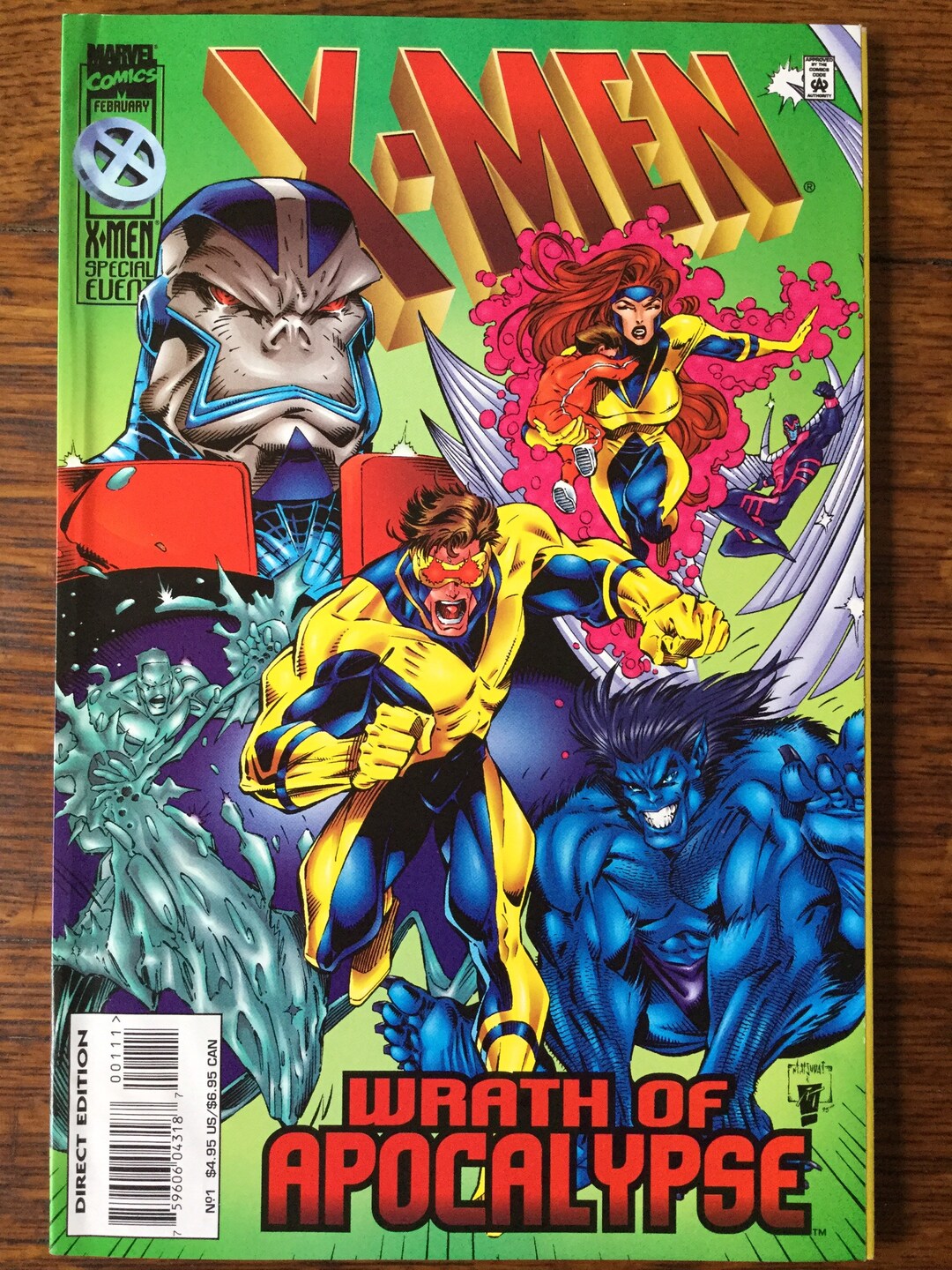 X-men Wrath of Apocalypse Vol. 1 # 1 Feb. 1996 Marvel Comics TPB - Etsy