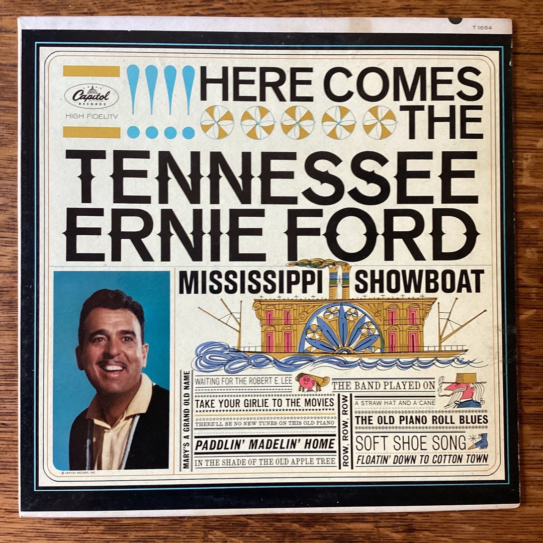 Tennessee Ernie Ford Mississippi Showboat Mono Vinyl LP 1962 Capitol ...