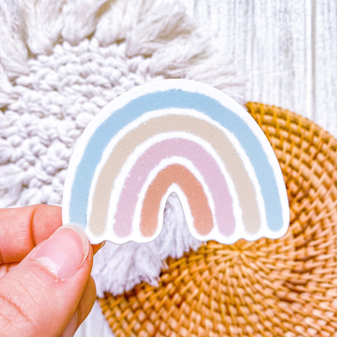 Rainbow Pastel Sticker Laptop Sticker High Quality Vinyl Stickers Matte ...