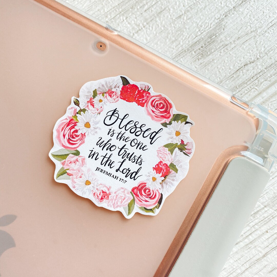 Floral Christian Sticker: Bible Verse Planner Journal Sticker - Etsy