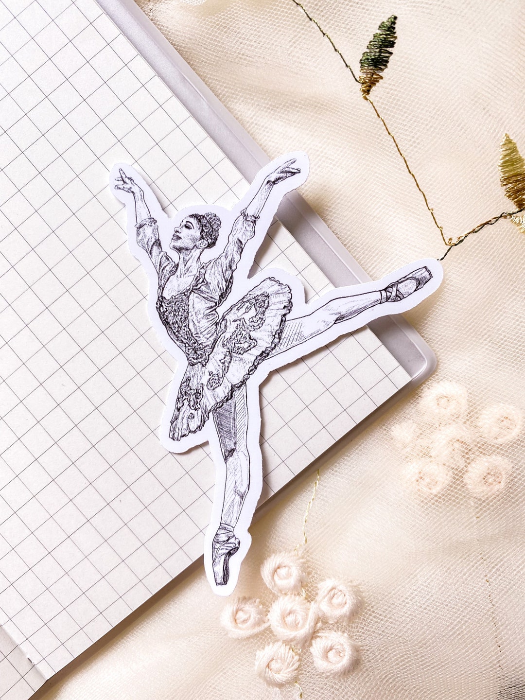 Ballerina Stickers: Ballet Dancer Illustrations, Planner Stickers - Etsy