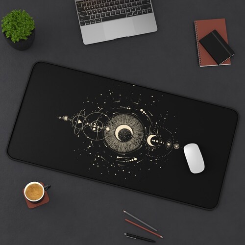 Celestial Desk Mat Space Desk Mat Astrology Workspace | Etsy