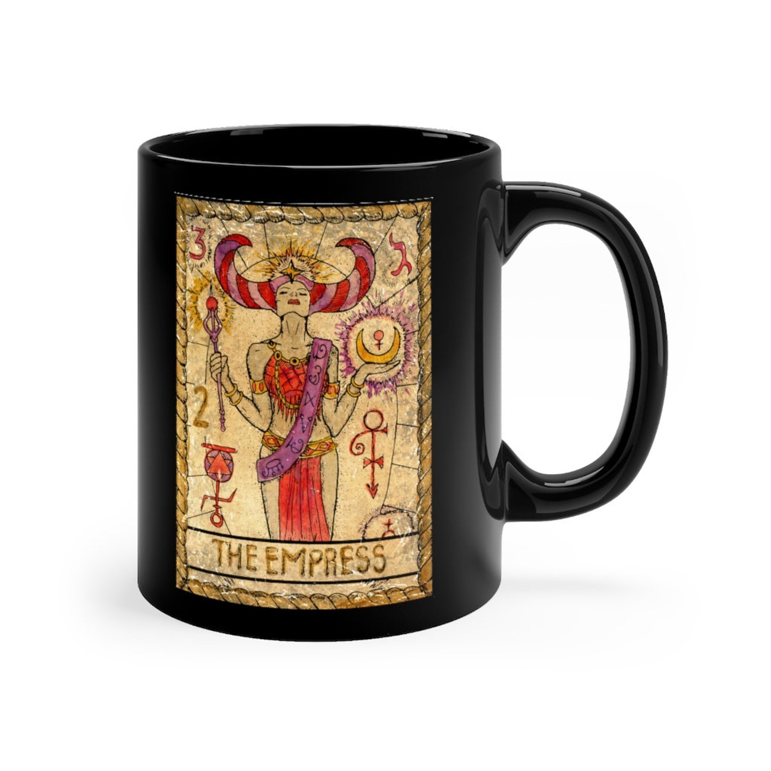 Tarot Reader Mug the Empress Tarot Cards Tarot Queen Mug - Etsy