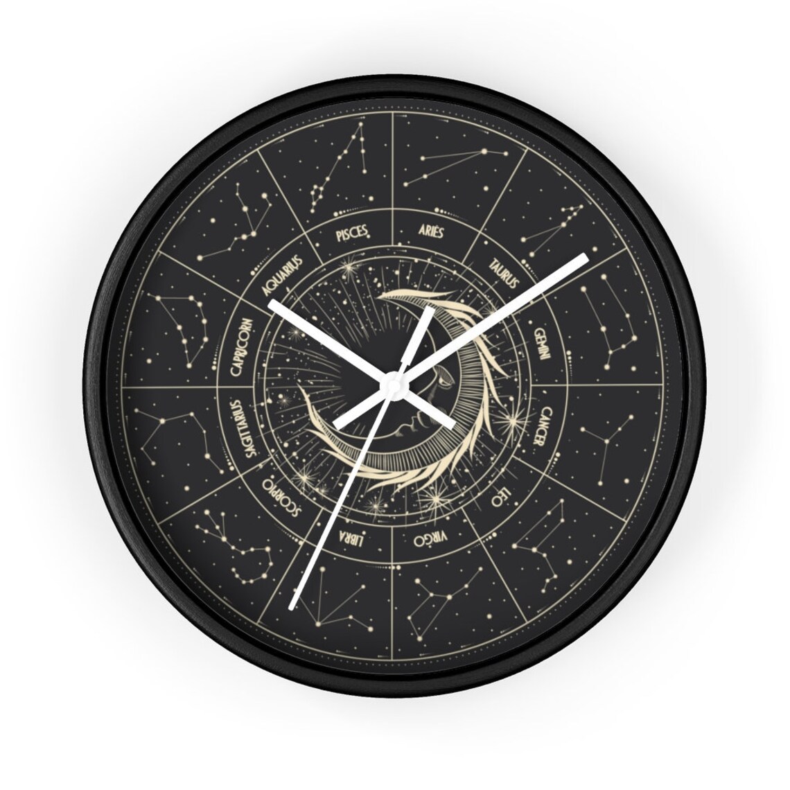 Celestial Wall clock witchy Wall décor Astrology zodiac | Etsy
