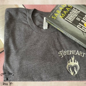 Throne of Glass Fireheart Unisex T-shirt TOG Shirt Officially - Etsy