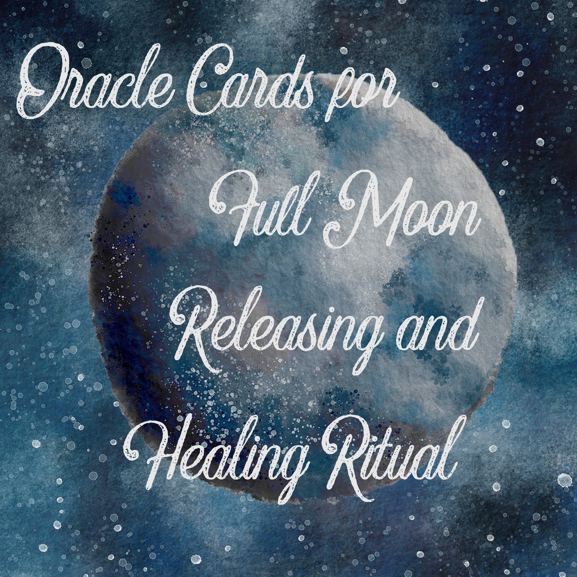 Full Moon Oracle Deck Oracle Cards for Full Moon | Etsy