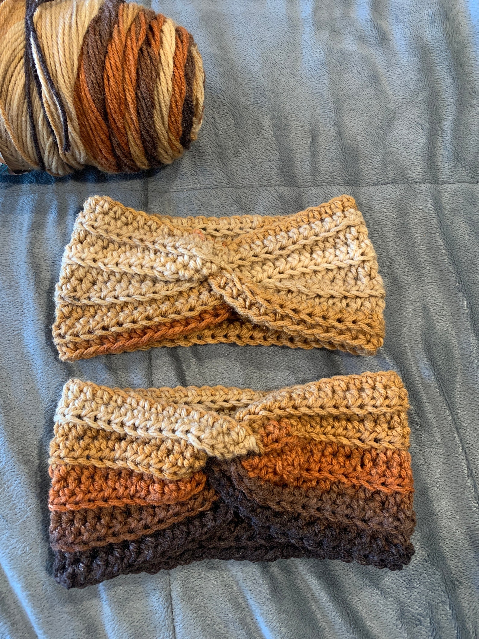 Crocheted Ear Warmers fall Edition - Etsy