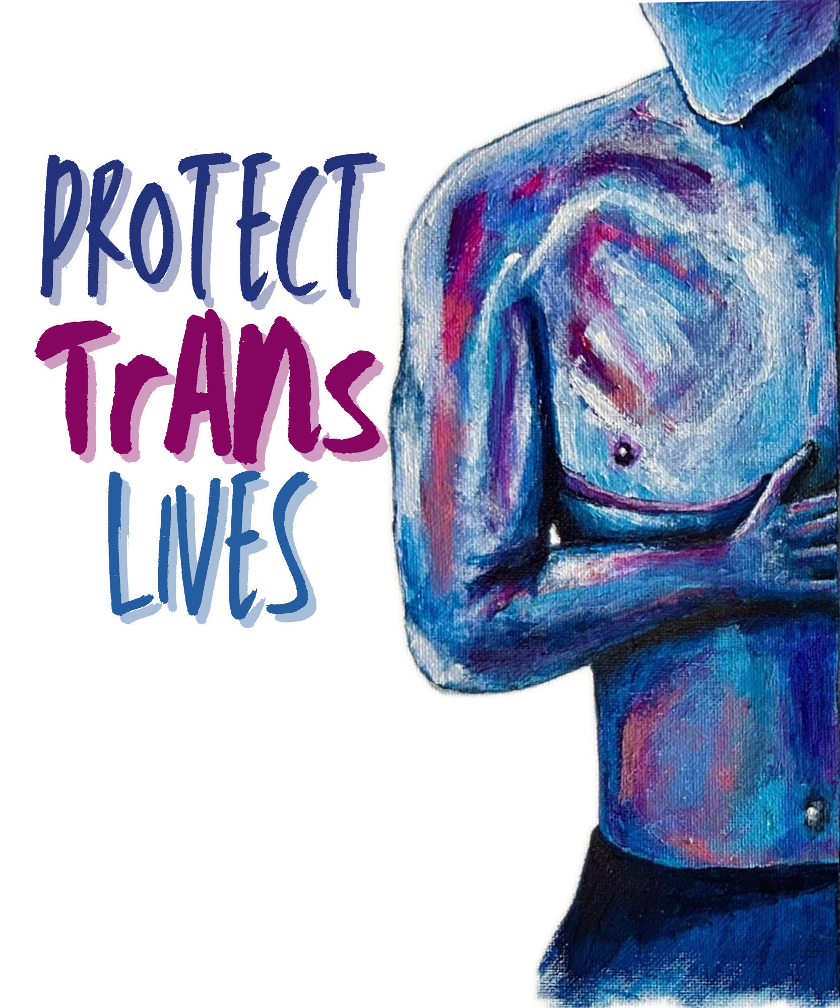 Protect Trans Lives Gloss Poster - Etsy