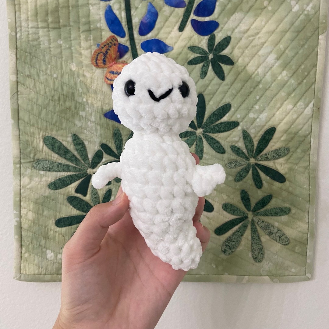 Crochet Ghost Plushie Ghost Plushie Halloween Plushie - Etsy