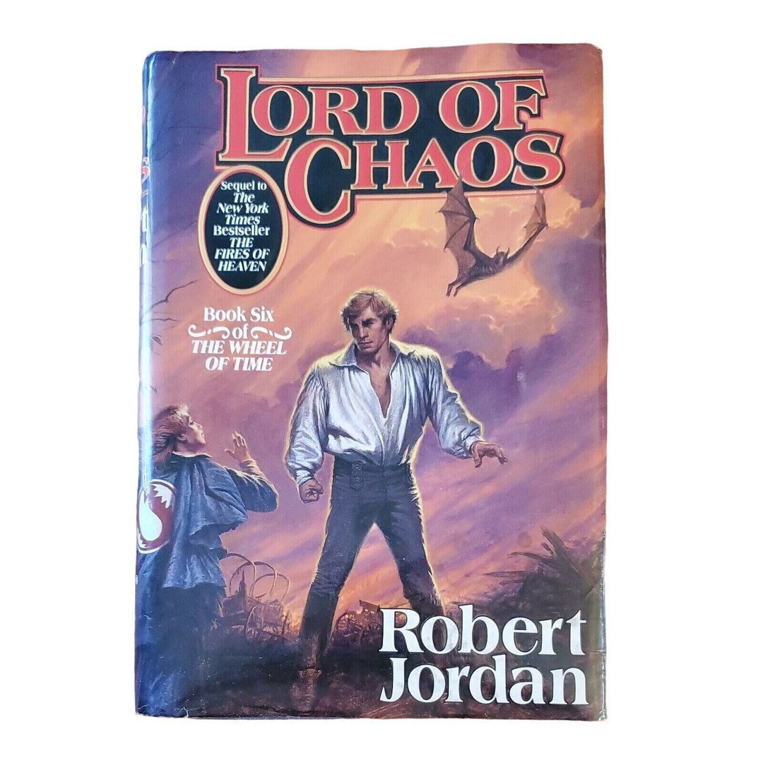 1ST PRINT! Wheel of Time #6 Lord of Chaos Robert Jordan HCDJ - Etsy
