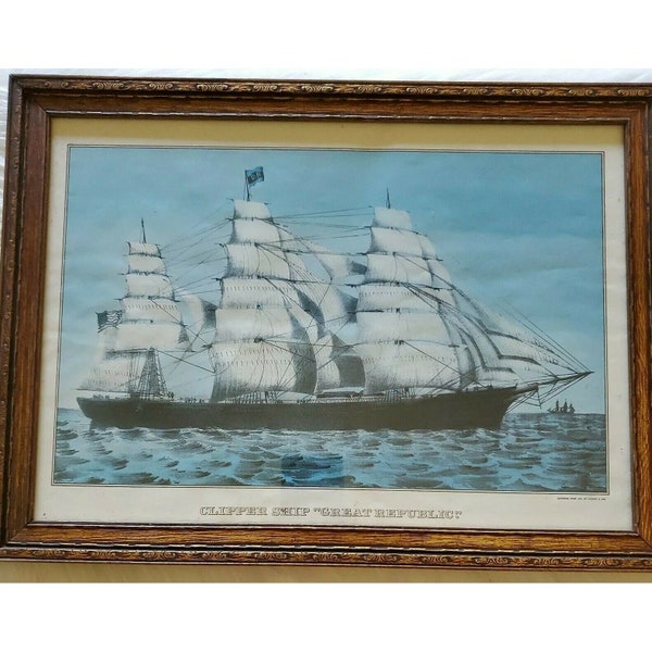 Clipper Ship Painting - Etsy
