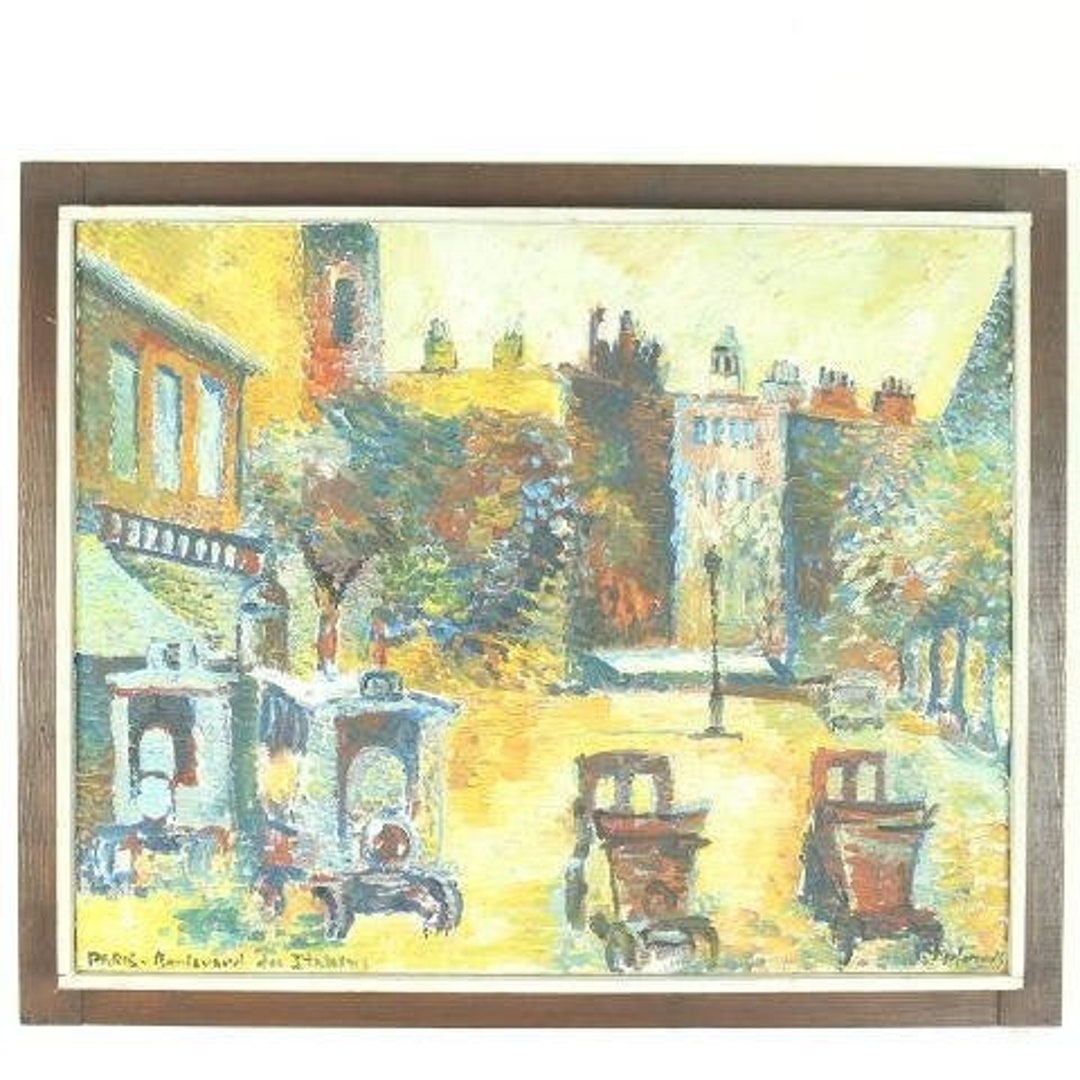Robert Gilmore Listed Artist Paris Street Original Oil Painting ...