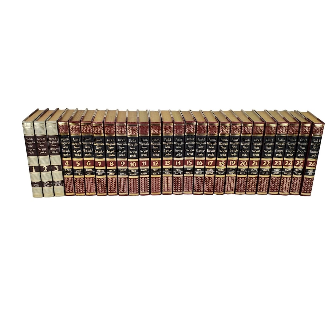 Funk & Wagnalls New Encyclopedia COMPLETE, 1970s-1980s, 26 Vol ...