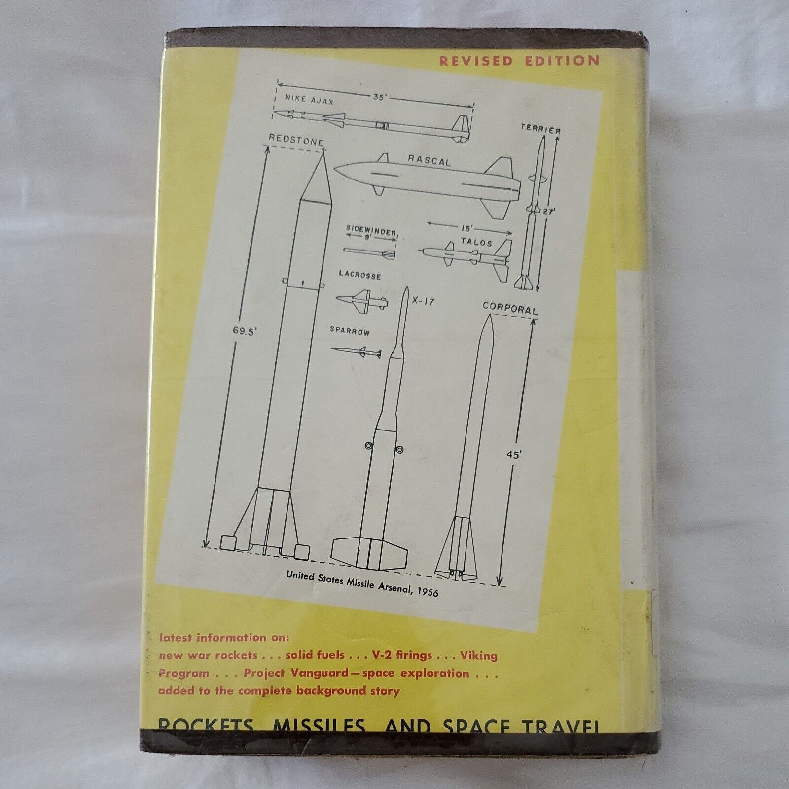 1958 Rockets Missiles & Space Travel, Willy Ley, Hardcover Vintage Book ...