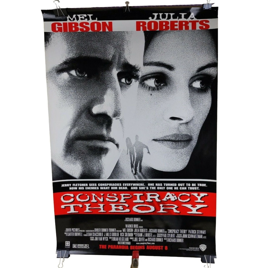 Conspiracy Theory Movie Poster Two Sided Rolled Mel Gibson Julia ...