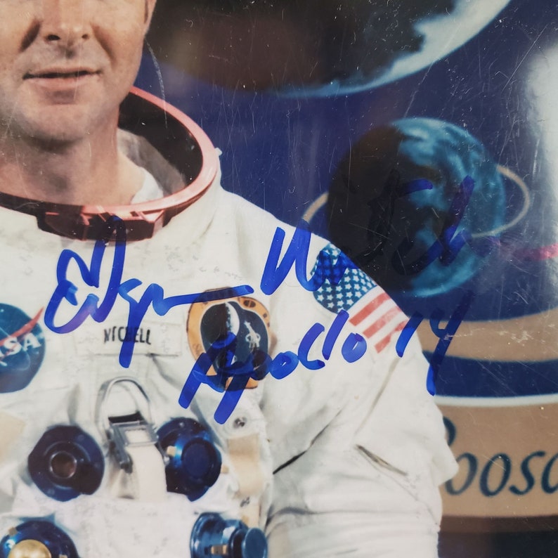 Edgar Mitchell Apollo 14 NASA Astronaut Signed Autagraph Vintage NASA Litho Photo COA - Etsy