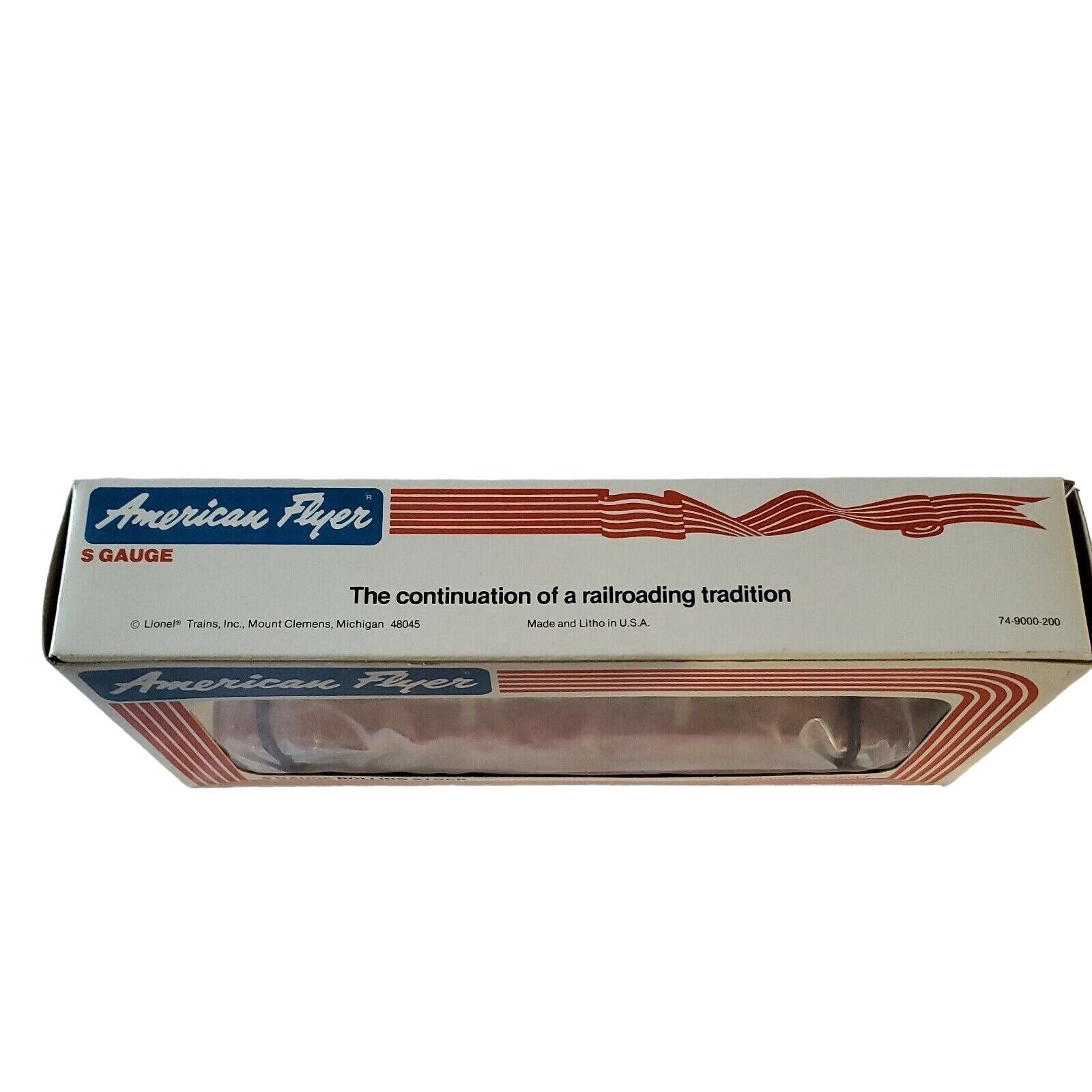 American Flyer 48505 S Scale Illinois Central Flat Car With Bulkheads ...