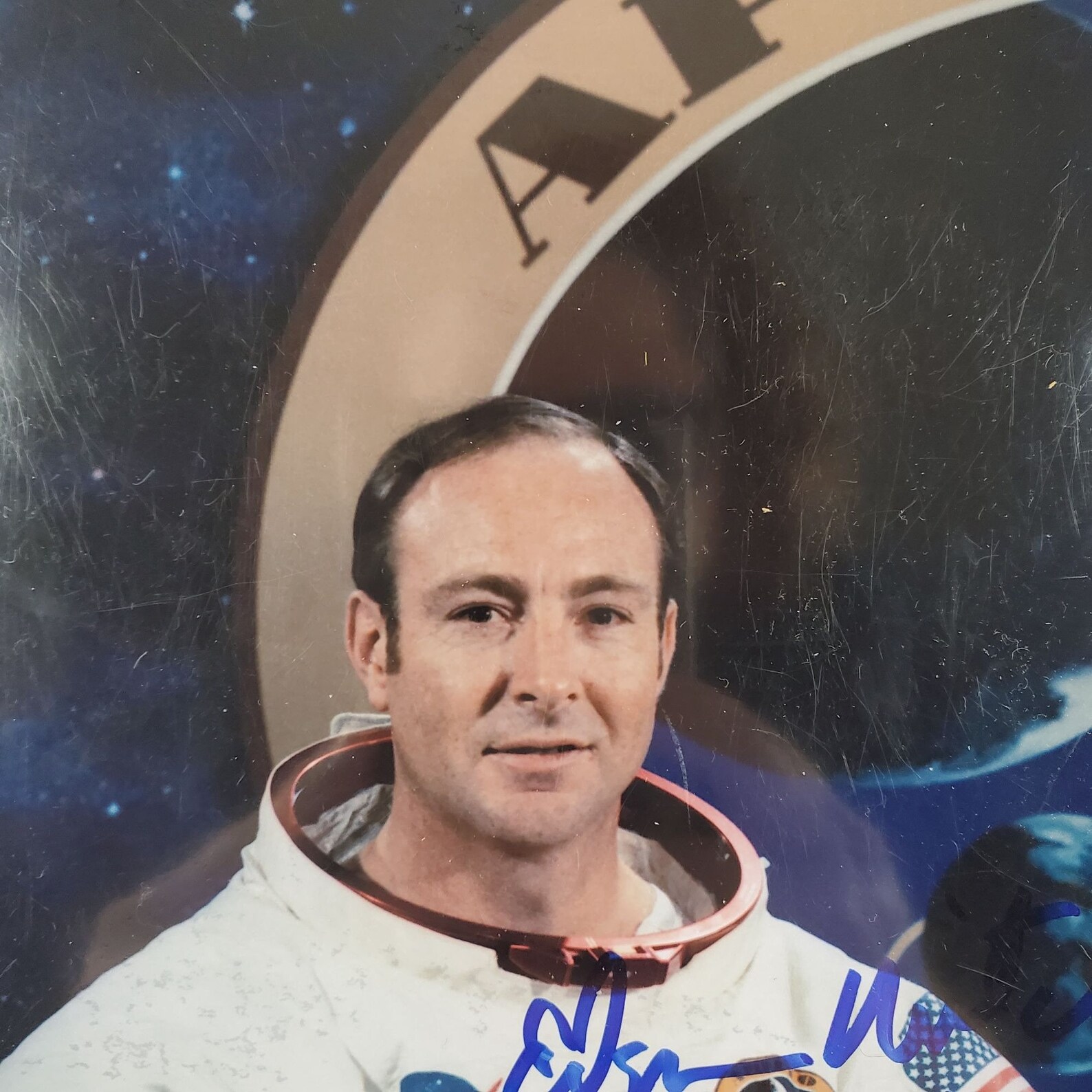 Edgar Mitchell Apollo 14 NASA Astronaut Signed Autagraph Vintage NASA ...