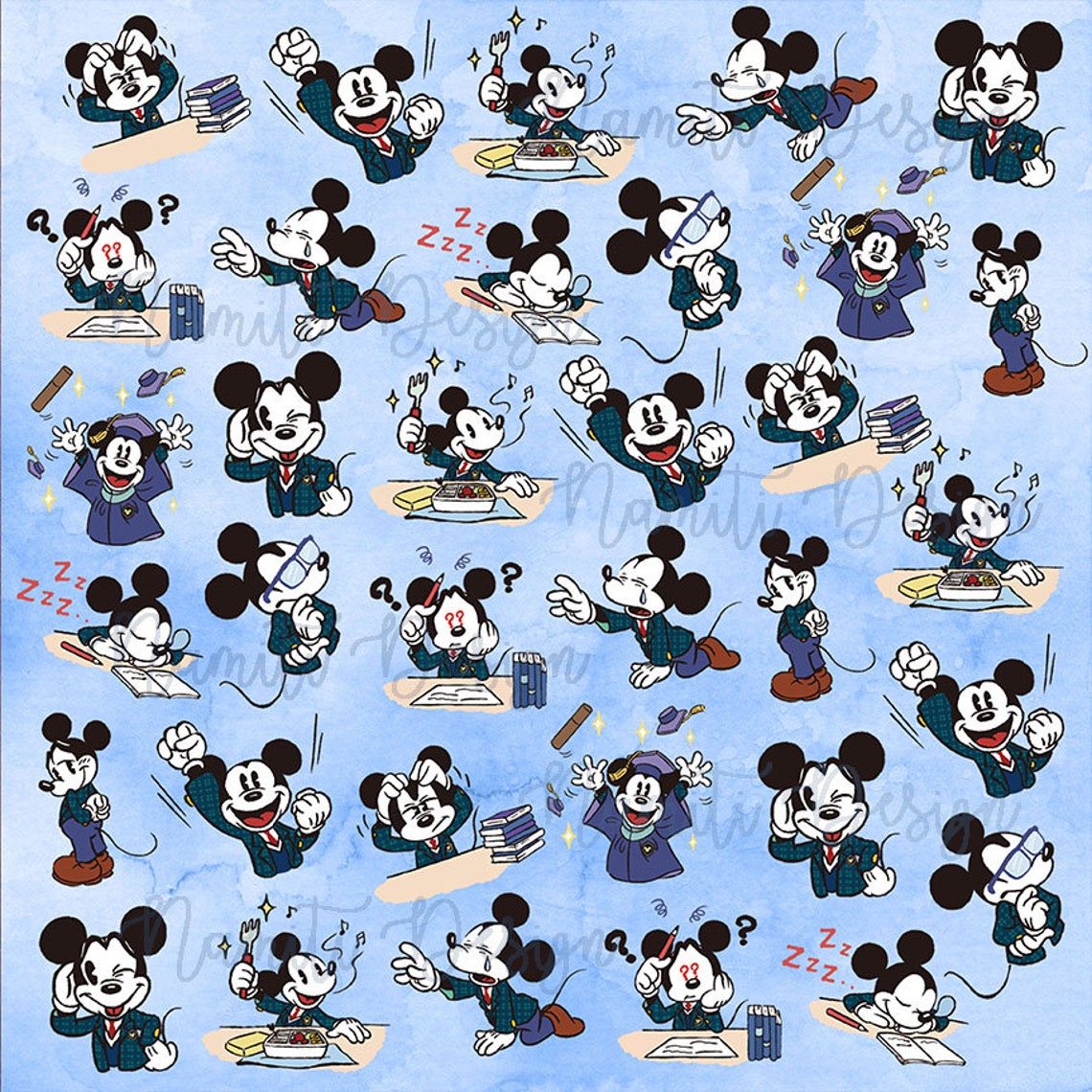 Mickey Mouse & Friends Digital Papers Patterns Jpeg - Etsy