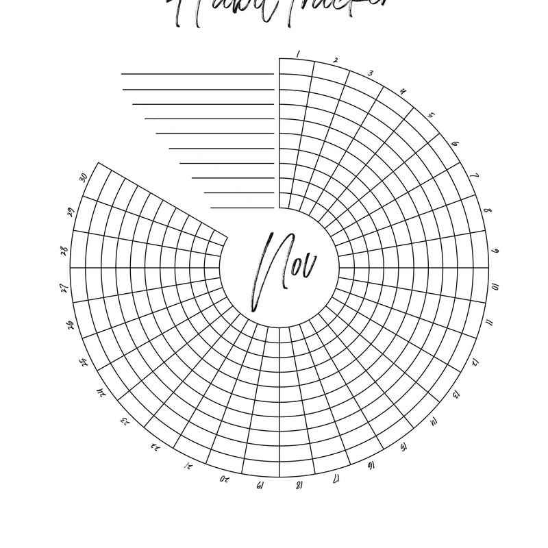 Circle Tracker - Etsy