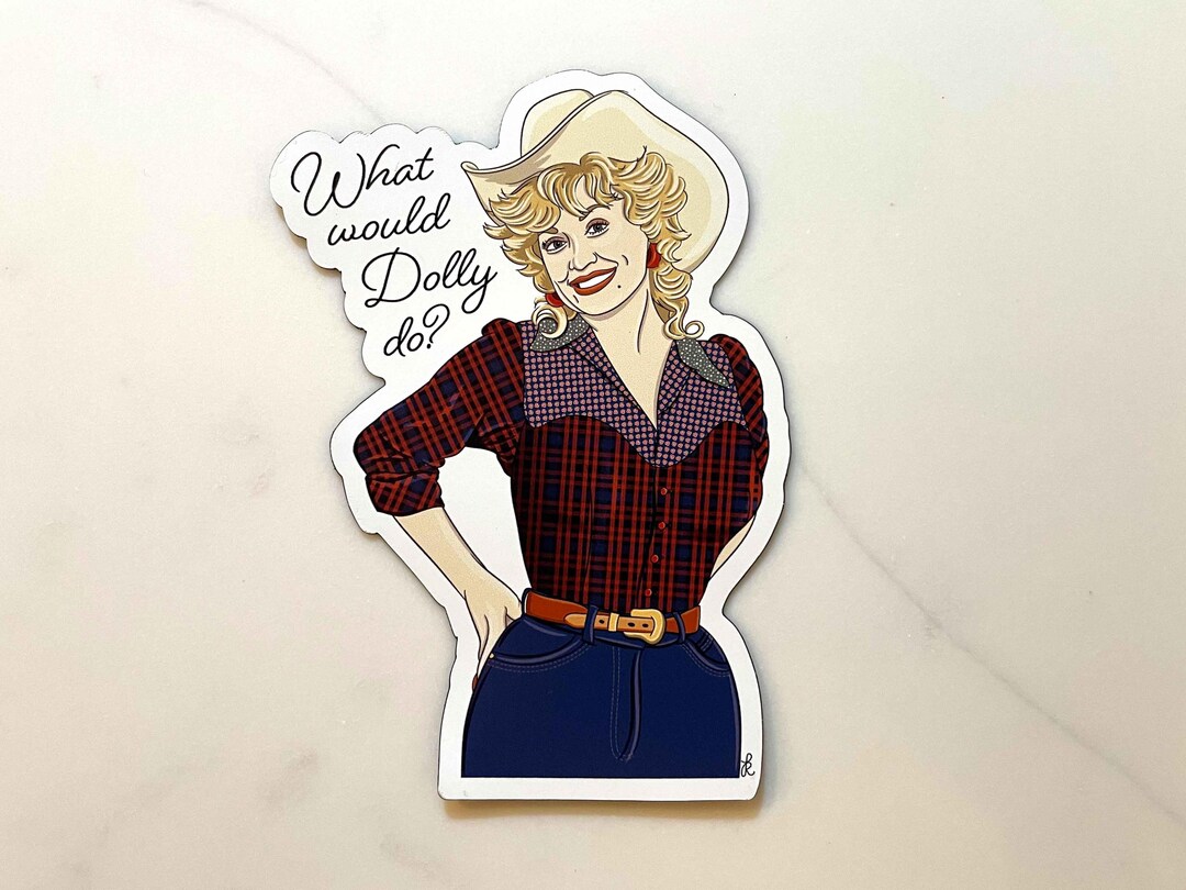 Dolly Parton Magnet | 2.85" X 4" | Original Illustration | What Would ...