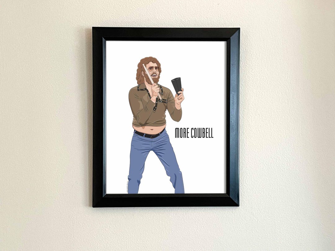 Will Ferrell More Cowbell Fine Art Print | Original Illustration | SNL ...