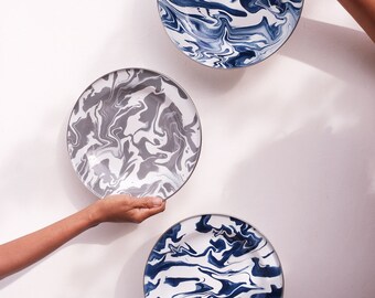 Sunset Plate - Colourful Enamel Marble Plate - Made in Bali - Etsy