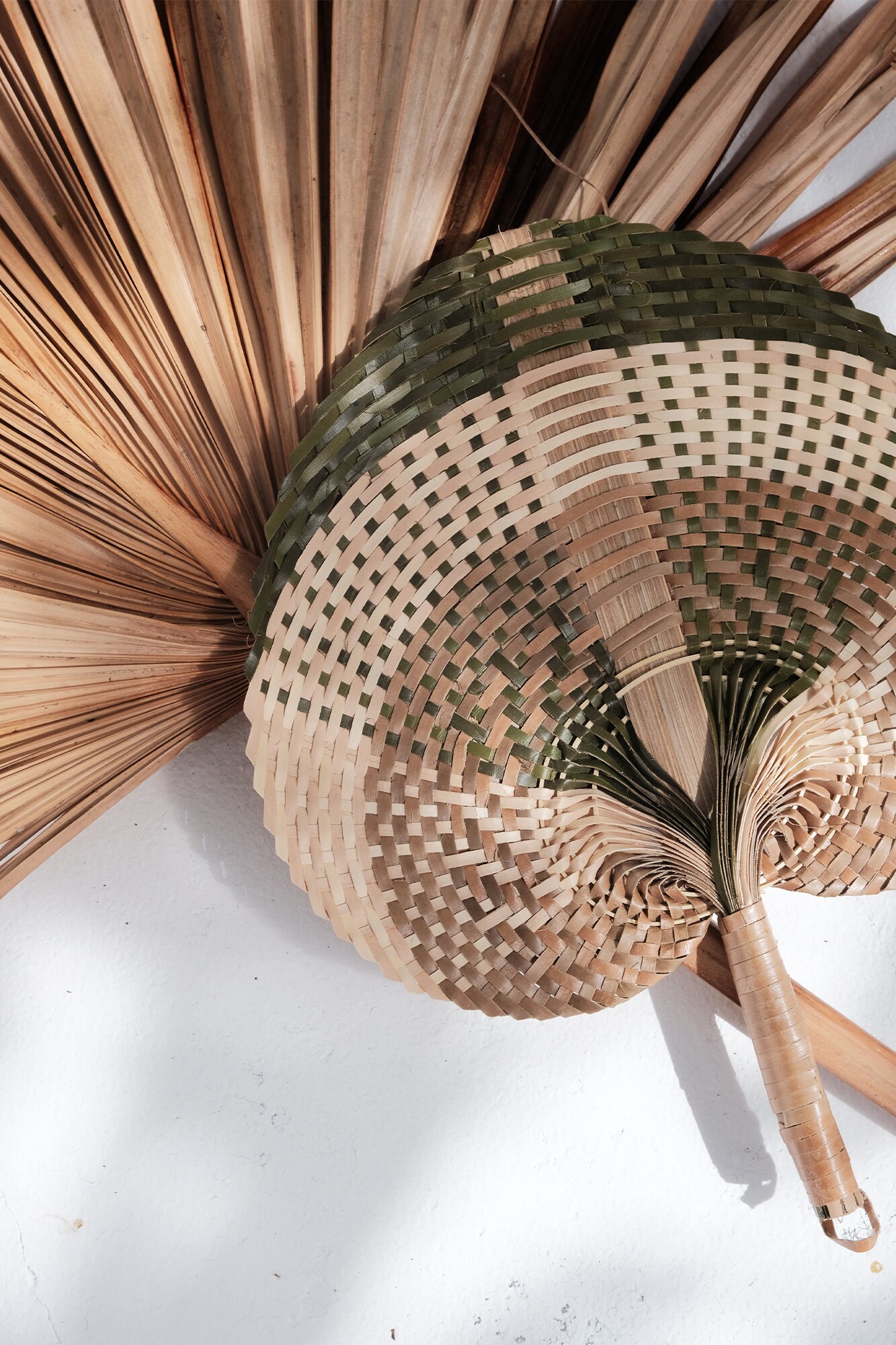 Natural Handwoven Island Palm Hand Fan - Made in Bali. - Etsy