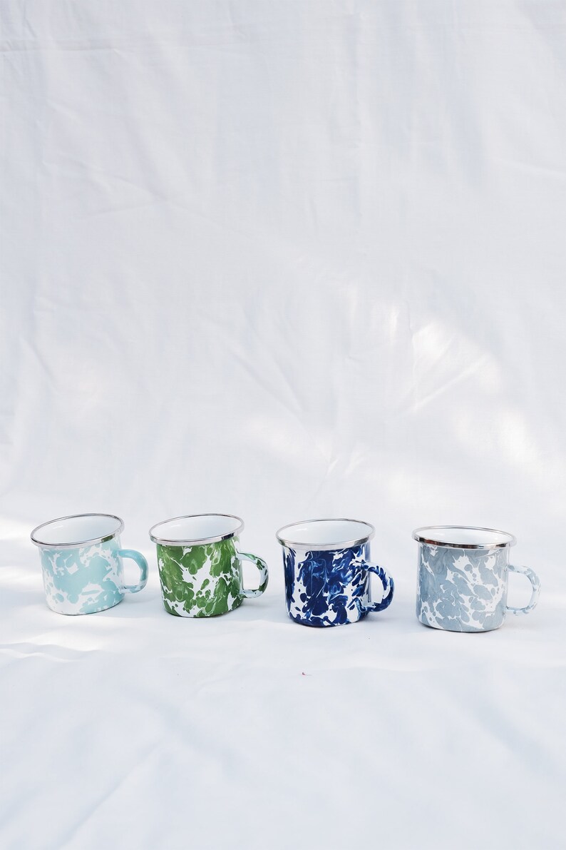 Colourful Marble Enamel Espresso Cups Made in Bali. - Etsy UK
