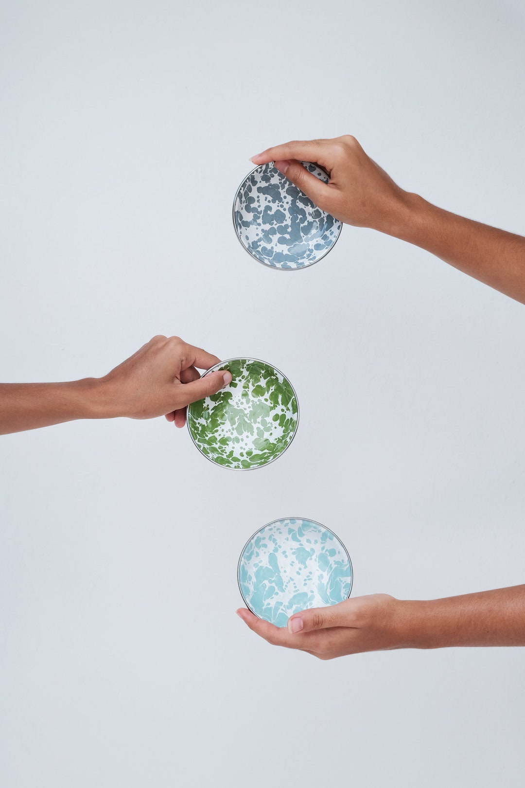 Small Colourful Marble Enamel Jewellery Bowl - Made in Bali - Etsy