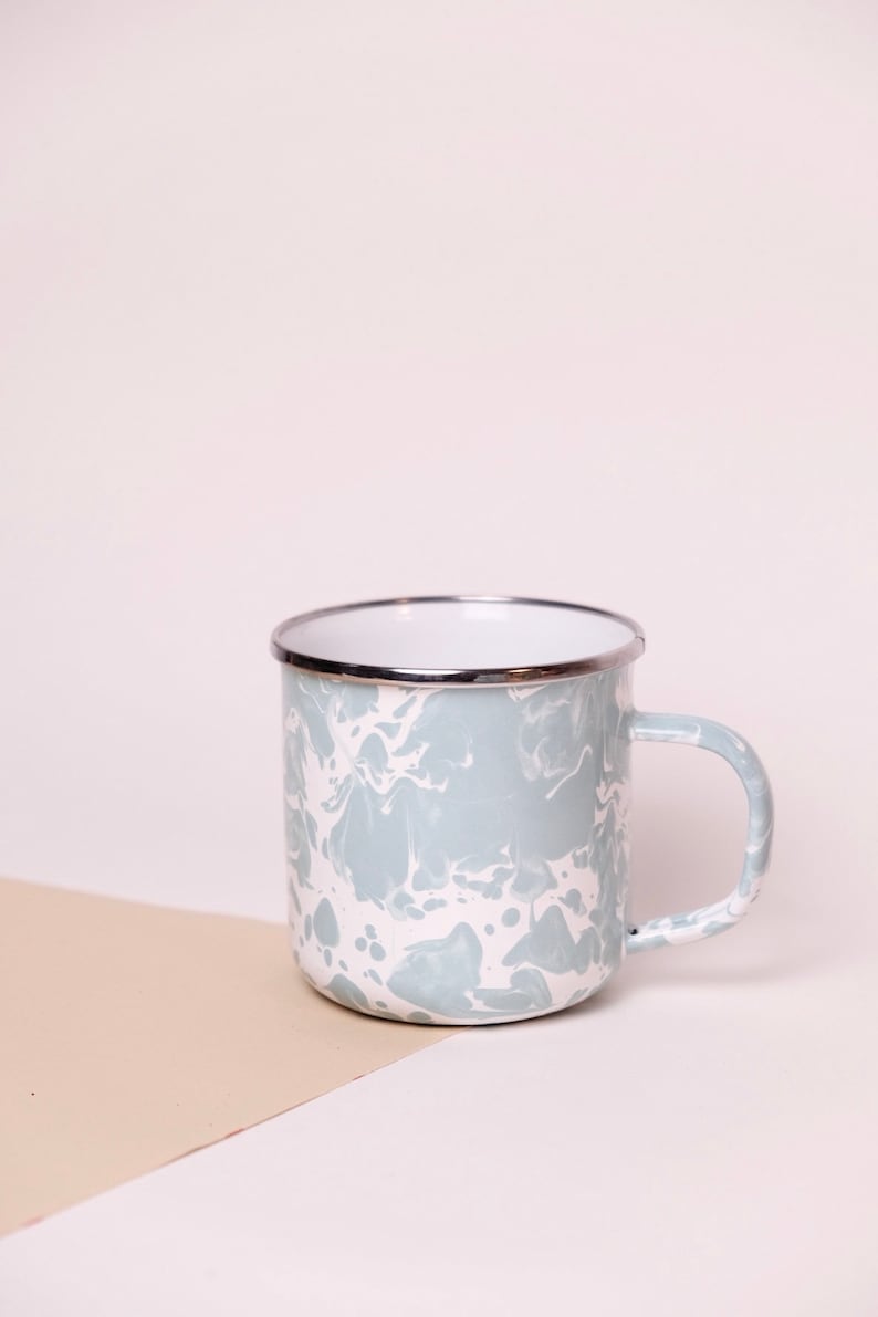 Beautiful Colourful Enamel Marble Mugs Made in Bali | Etsy