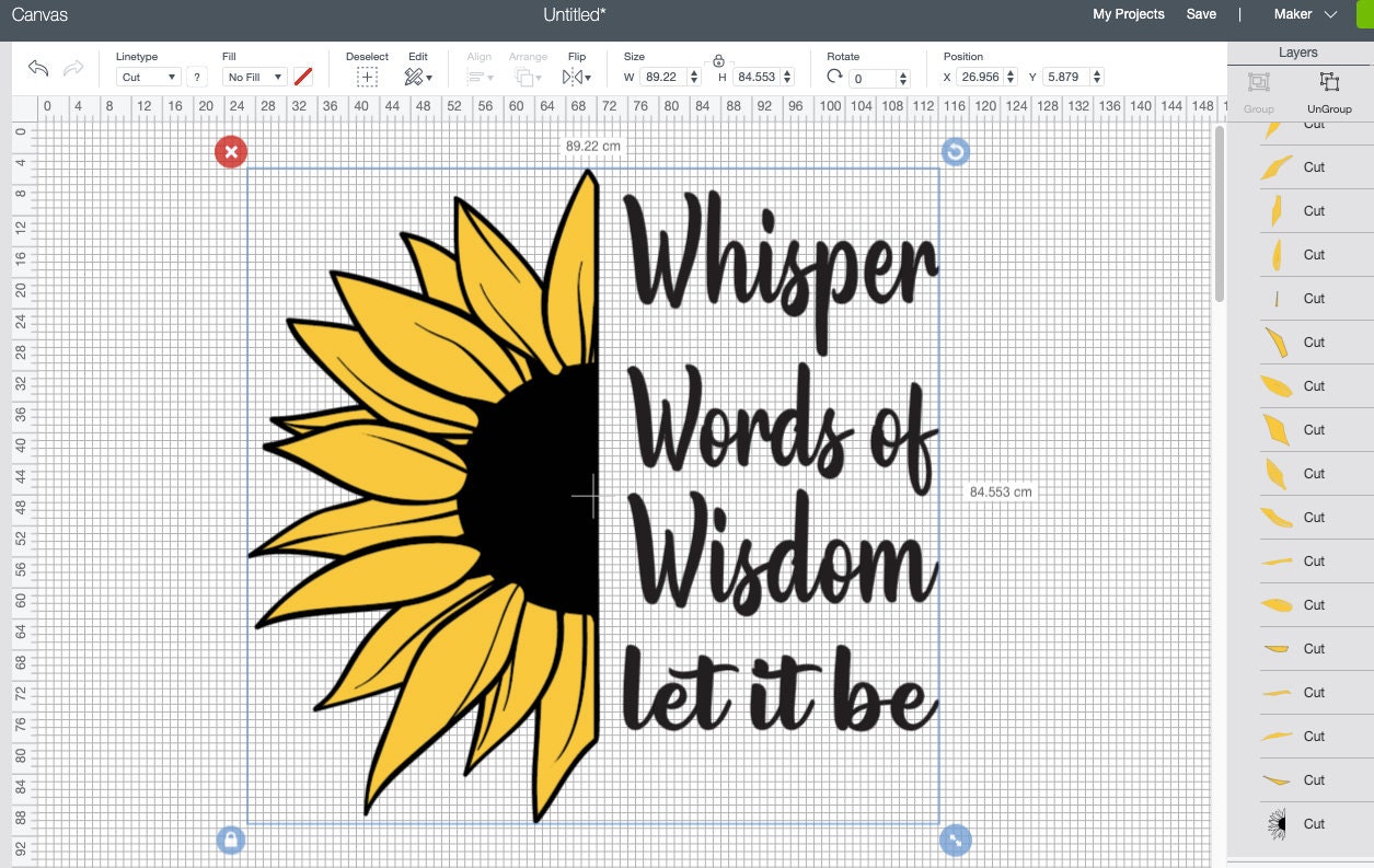 Whisper Words of Wisdom SVG - Etsy