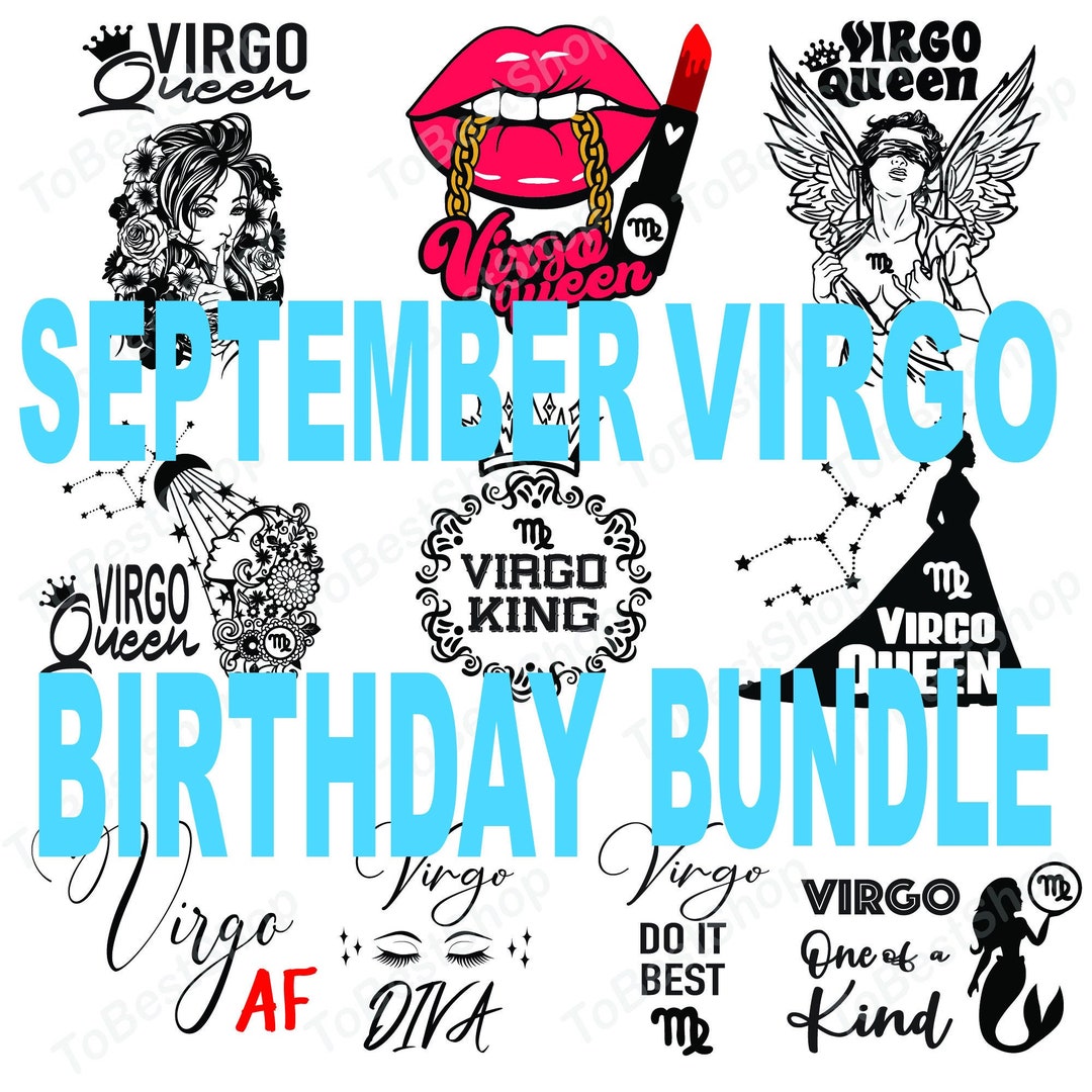 September Birthday SVG Bundle,virgo Birthday SVG Bundle,september Virgo ...