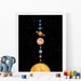 Solar System Print Digital Download printable space | Etsy