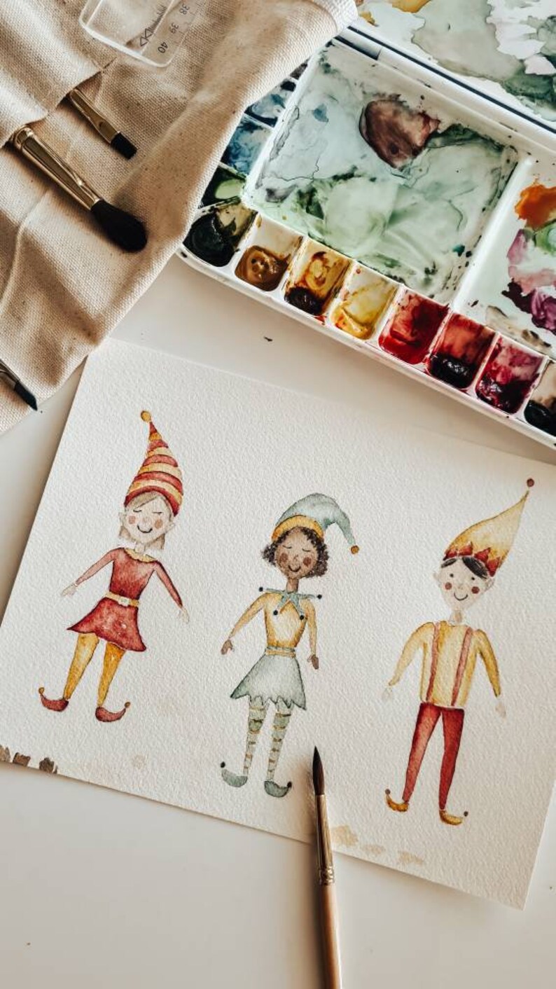 Santa's Workshop Printable Play Scene Digital Download | Etsy