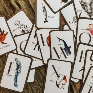 German Animal Alphabet Flashcards | Digital Download, Montessori ...