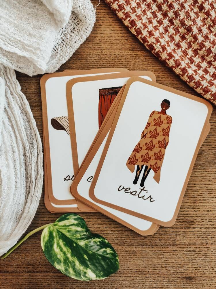 Spanish Clothing Flashcards Digital Download Español - Etsy